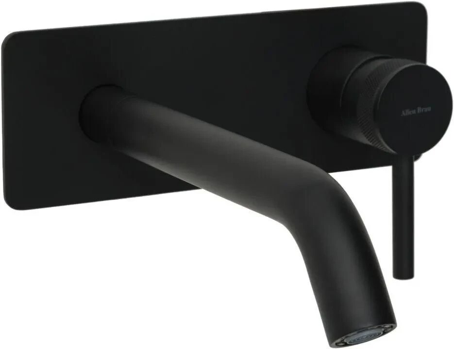 Смеситель для раковины Allen Brau Priority 5.31003-31 встраиваемый, без донного клапана, черный матовый