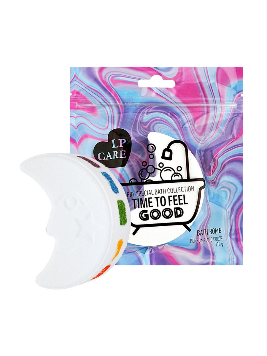 Бомбочка для принятия ванны LP CARE "Радужная луна", 110 гр.
