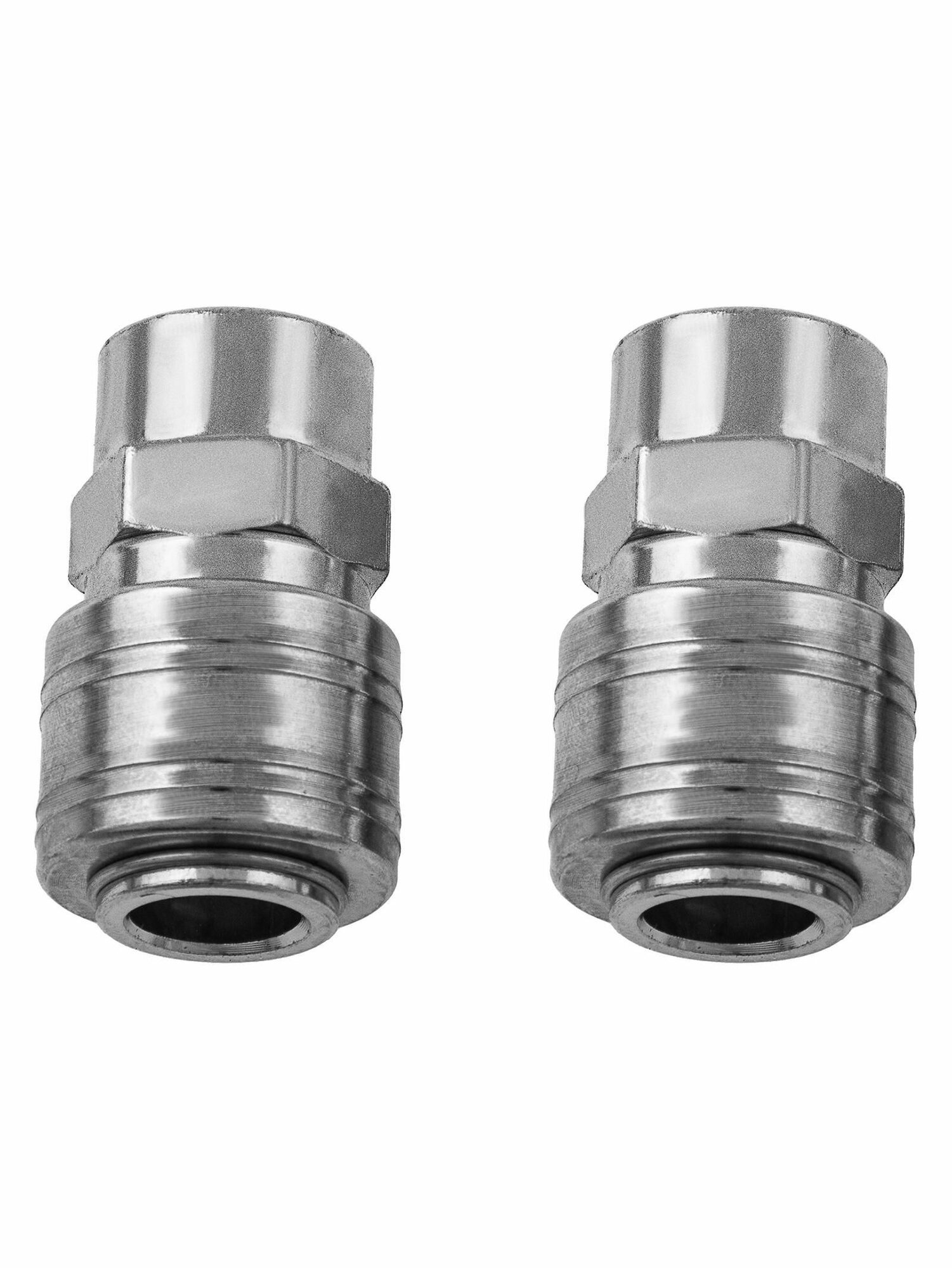 Муфта универсальная быстросъемная ("мама"), 1/4, внутренняя резьба, 2 шт, Stels 57050