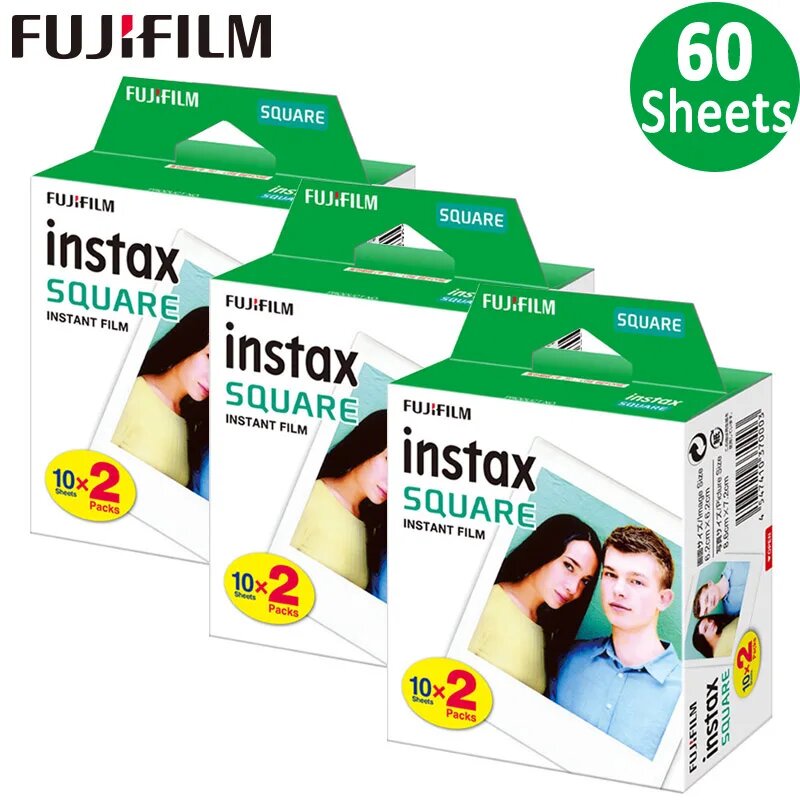 Fujifilm Instax Square Film, 60 листов