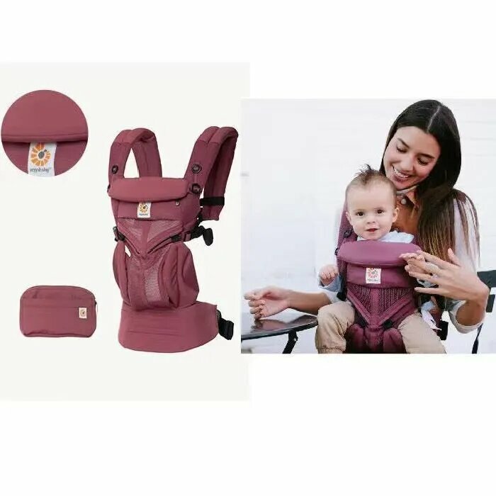 KNOW EASY-Эргорюкзак Ergobaby OMNI 360 Cool Air Mesh - Pearl Grey