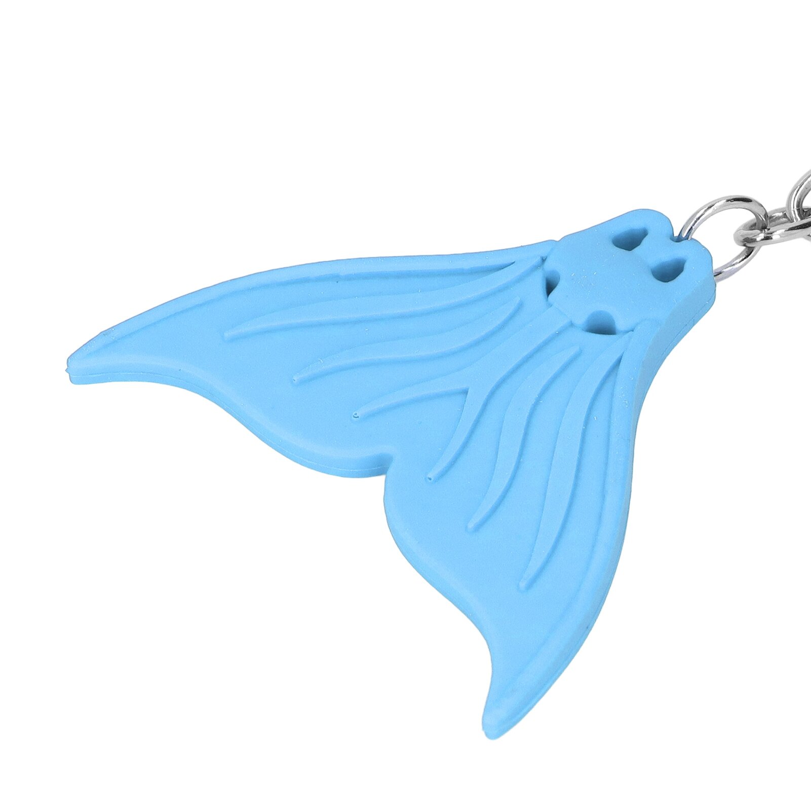Брелок в виде хвоста русалки, тема дайвинга, мягкий силиконовый брелок, декоративный кулон в виде рыбьего хвоста, светло-голубой