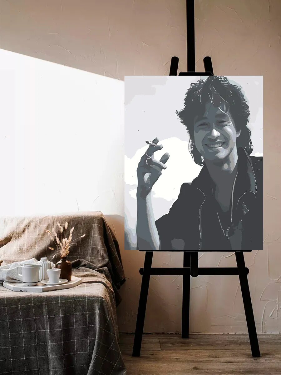 Картина по номерам Кино Виктор Цой Рок-Группа Музыка