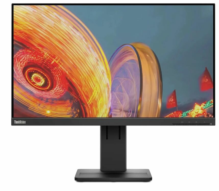 23,8" Монитор Lenovo ThinkVision E24q-20 (62CFGAT1IS) черный - 2560x1440 2K@75Гц, IPS, 4 мс, 1000:1, 300 Кд/м, 178/178, HDMI, Display Port,
