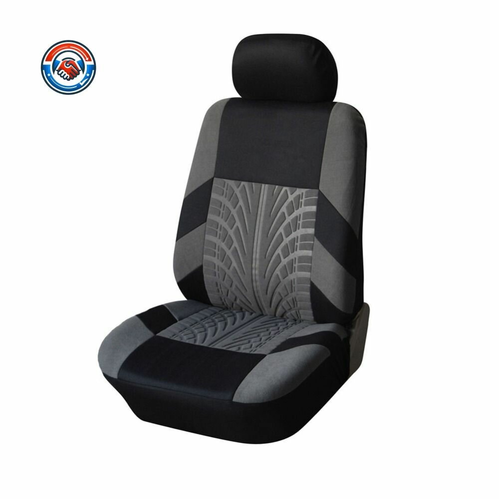 Универсальные чехлы на сиденья авто, тканевые накидки для салона, защита от грязи и животных, комплект 4 предмета, синий/красный/черный/бежевый/серый