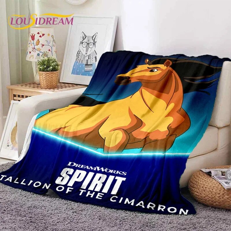 Spirit Riding Free одеяло из полиэстера/хлопка LOUSIDREAM, 21, 180x230cm( 70x90in )