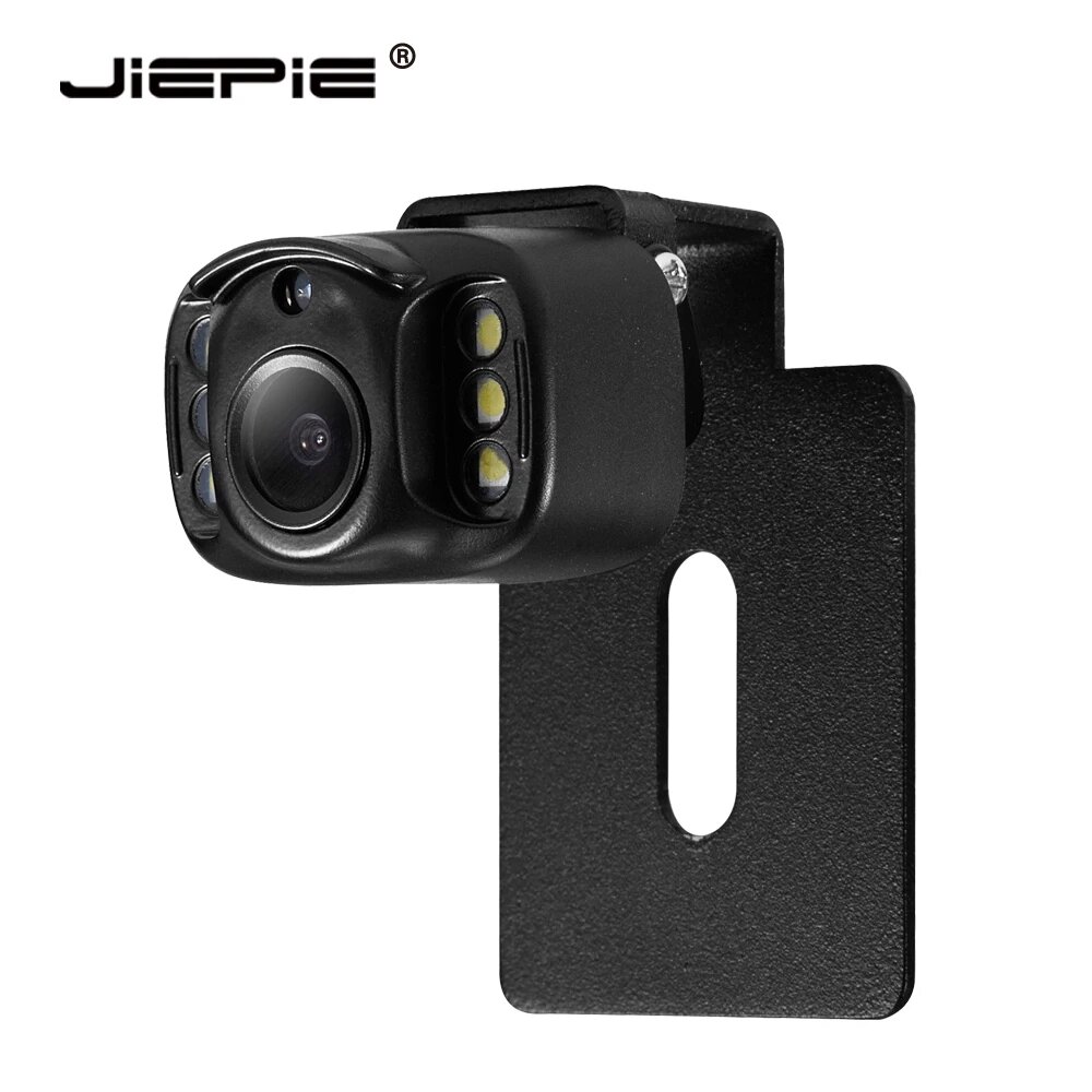 JIEPIE универсальная камера заднего вида с рамкой номерного знака Светодиодная камера заднего вида с ночным видением Угол обзора 120 ° IP68 резервная камера заднего вида, License Plate Camera