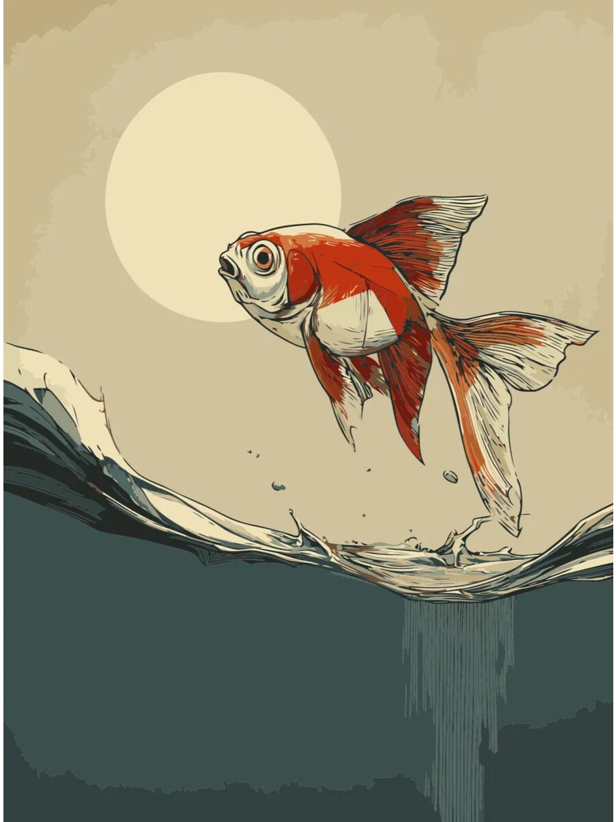 Картина по номерам рыба