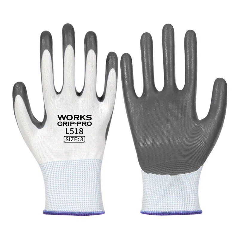 Рабочие перчатки WORKS Grip-Pro L518, размер 1pair