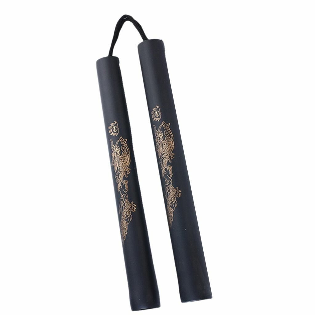 Тренировочные нунчаки с веревкой, Черный