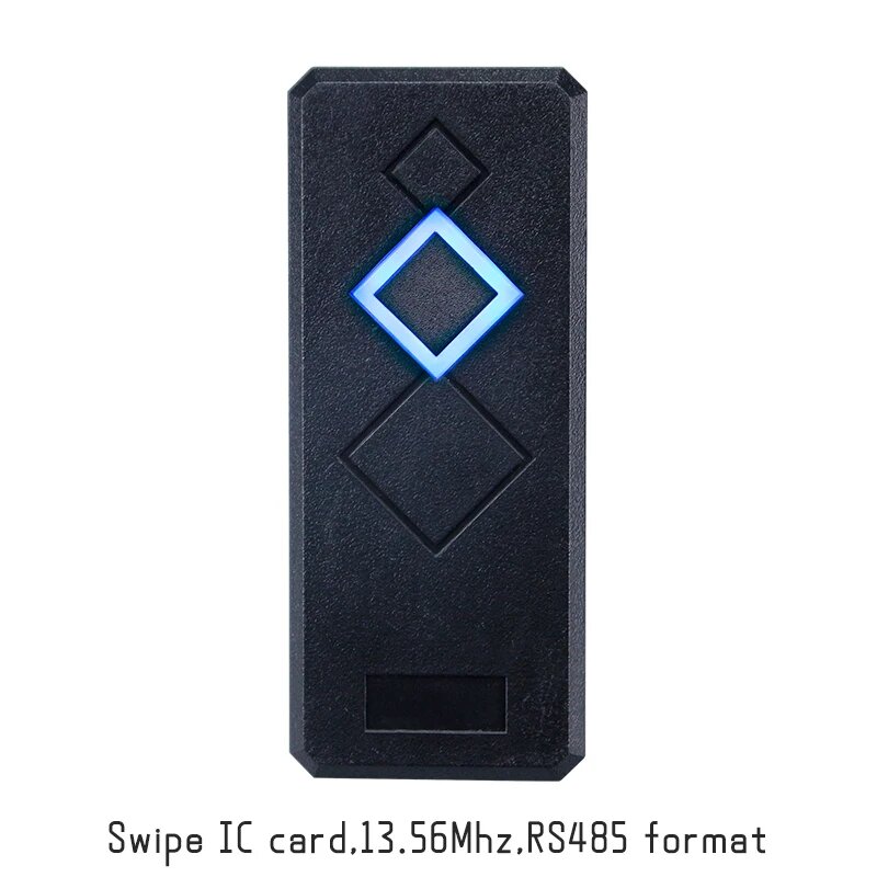 Считыватель карт доступа NFC, считыватель RFID-карт Mifare 13,56 МГц, Wiegand26/34, RS232, RS485 Formats, подходит для контроля доступа к двери IC RS485