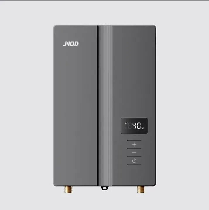Проточный водонагреватель 7 кВт серый для всего дома, с управлением по Wi-Fi и сенсорным экраном