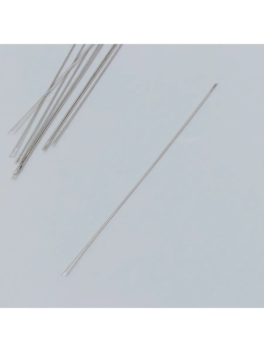 Набор тонких металлических игл для бисера