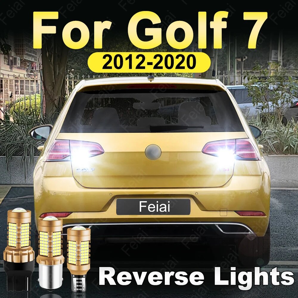 Светодиодные лампы заднего хода для Volkswagen VW Golf 7 2013 2014 2015 2016 2017 2018 2019 2020 (подходят только для задних фонарей автомобиля с лампочкой)