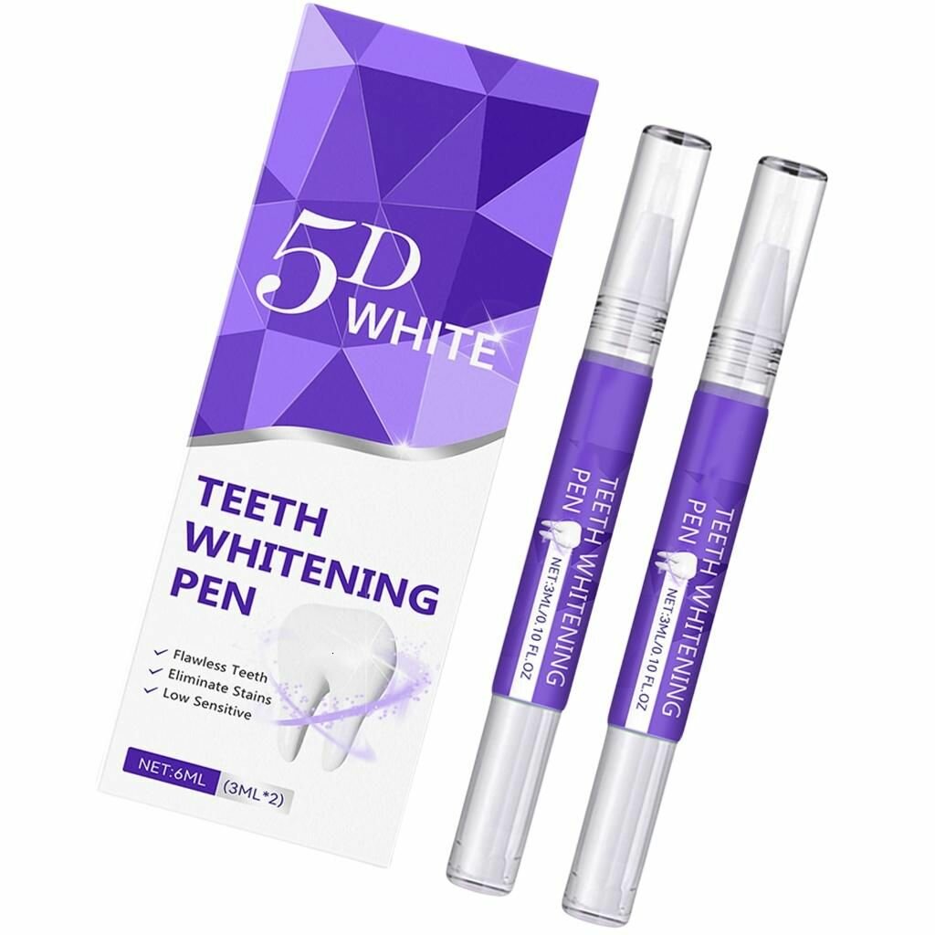 2 ручки для отбеливания зубов, уход за полостью рта, безболезненно и быстро, удаление пятен и отбеливание, - 5d