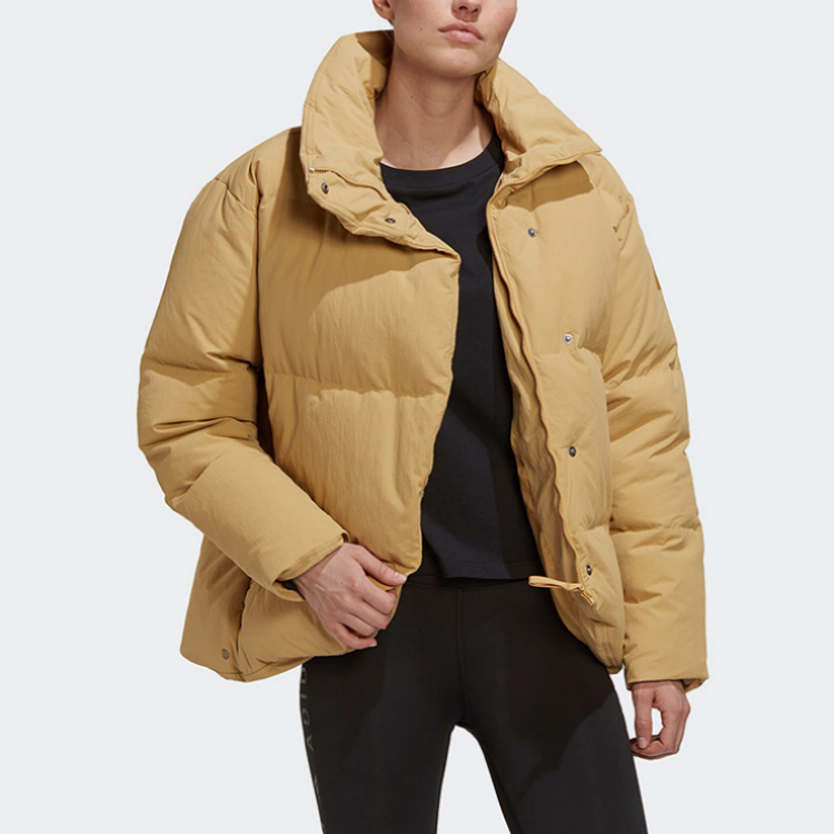 Пуховик adidas, размер 155/80A/XS, золото — фото 1
