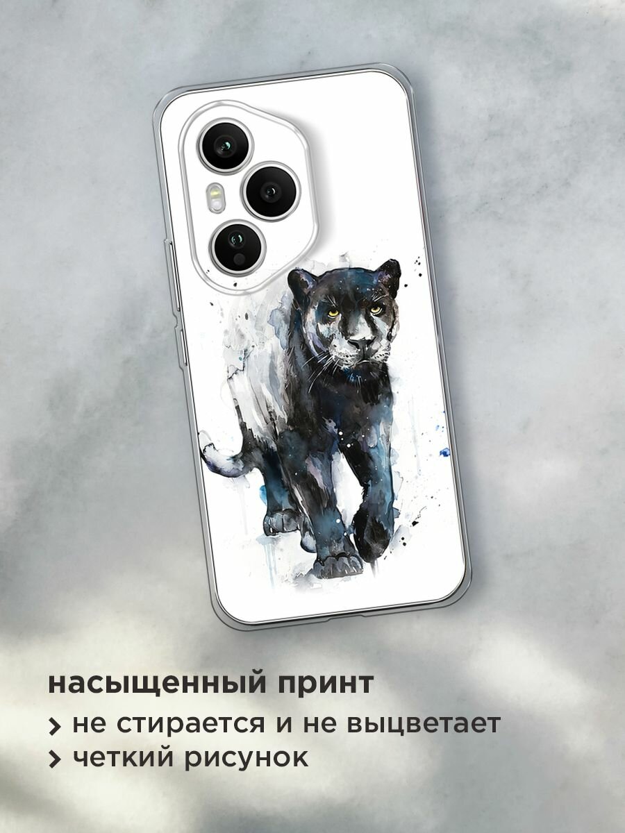 Чехол на Honor 400 Pro / Хонор 400 Про с принтом "Пантера арт 3" — фото 1