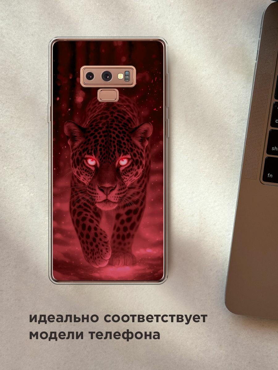 Чехол на Samsung Galaxy Note 9 / Самсунг Галакси Нот 9 с принтом "Магический леопард" — фото 1