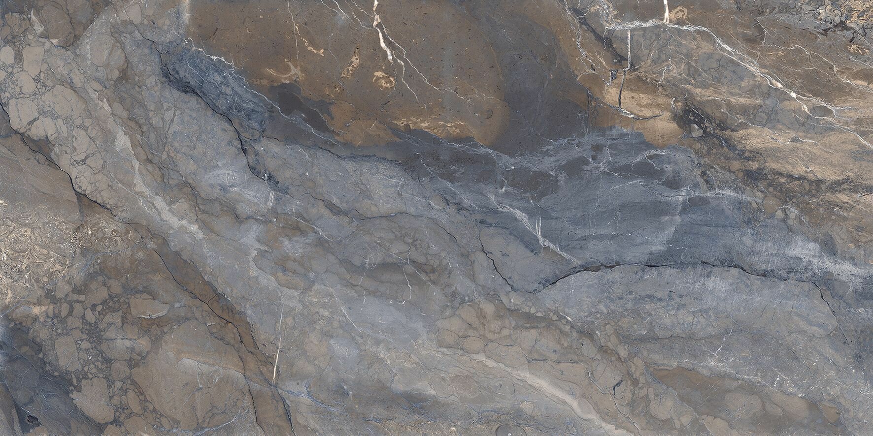 Ceradim Керамогранит Ocean Elfish синий полир 60x120 8,3 мм (цена за 1.44 м2)