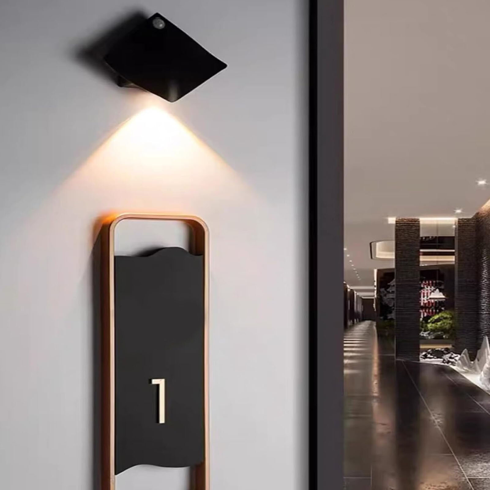 Светодиодный настенный светильник, беспроводной перезаряжаемый датчик движения, бра для спальни, прихожей, лестницы, шкафа