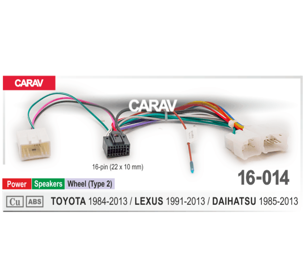 Комплект проводов для подключения Android-магнитол для TOYOTA 1984-2013 , LEXUS 1991-2013 , DAIHATSU 1985-2013