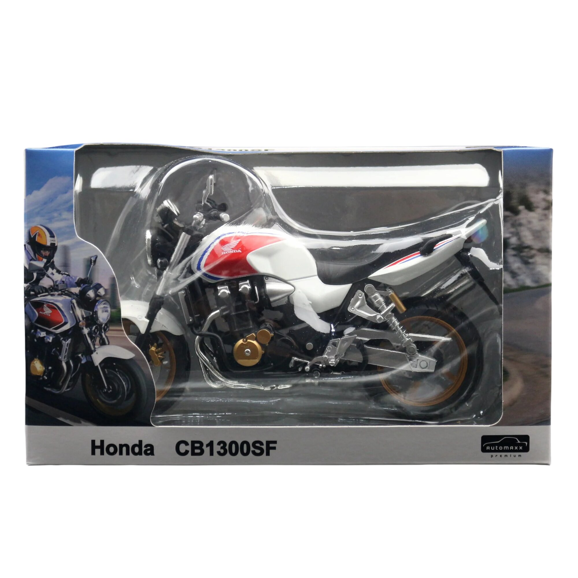 1/12 Honda CB1300SF игрушка для мотоцикла AUTOMAXX литая под давлением модель мотоцикла 1:12 классическая миниатюрная коллекция подарок для мальчиков и детей, Белый