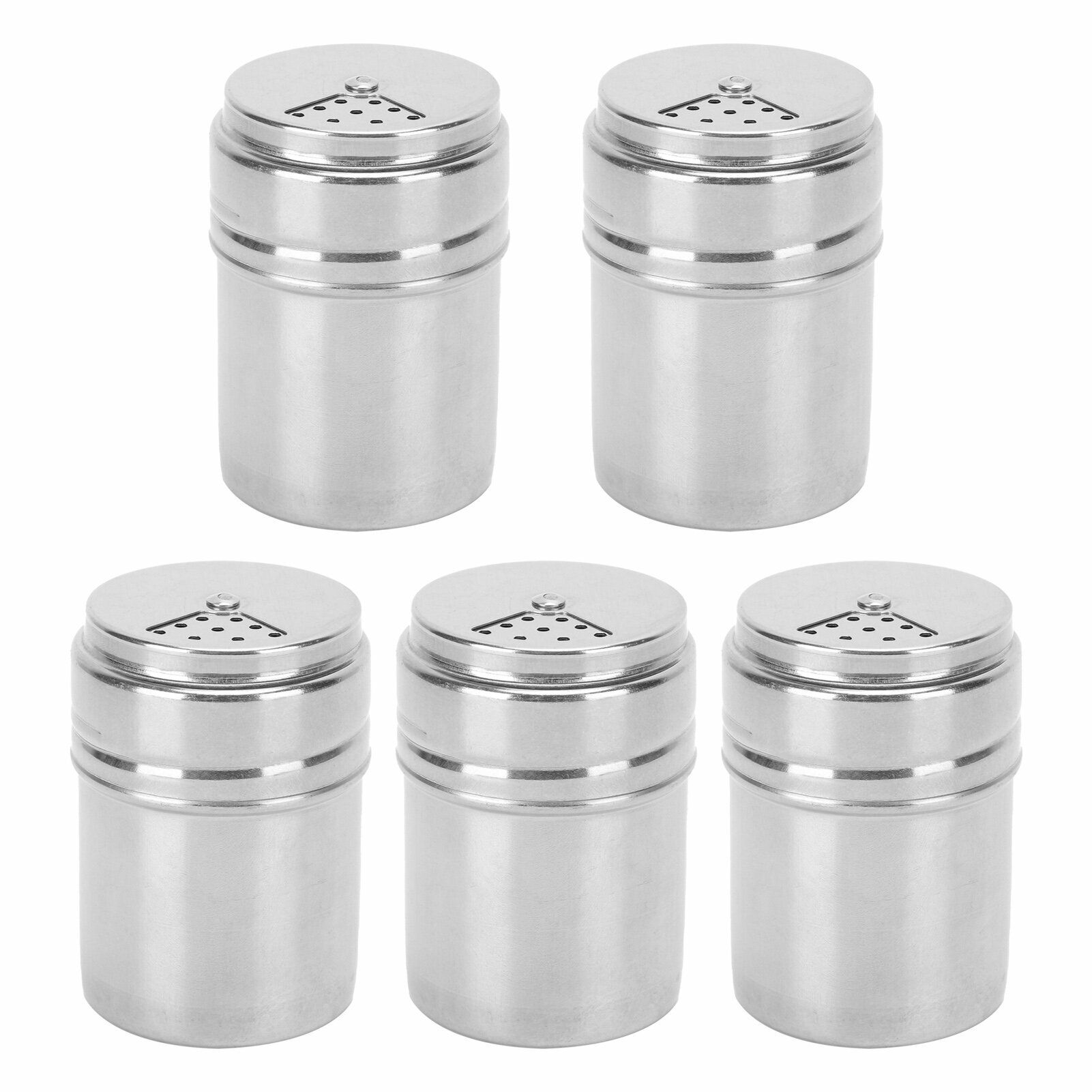 5pcs приправа бутылка из нержавеющей стали шейкер с вращающимися кухонными гаджетами для барбекю