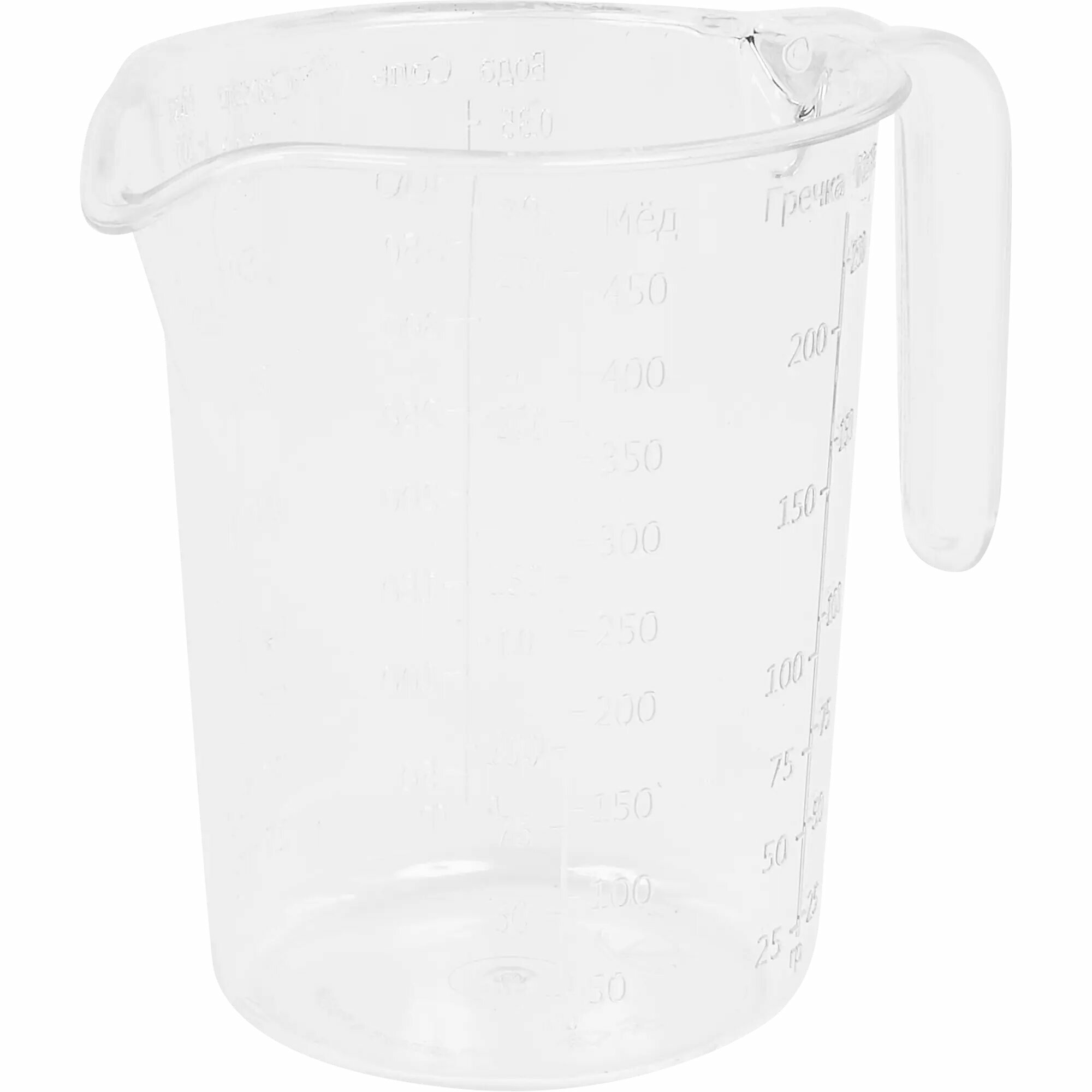 Стакан мерный 350 мл из пластика цвет белый номер 001