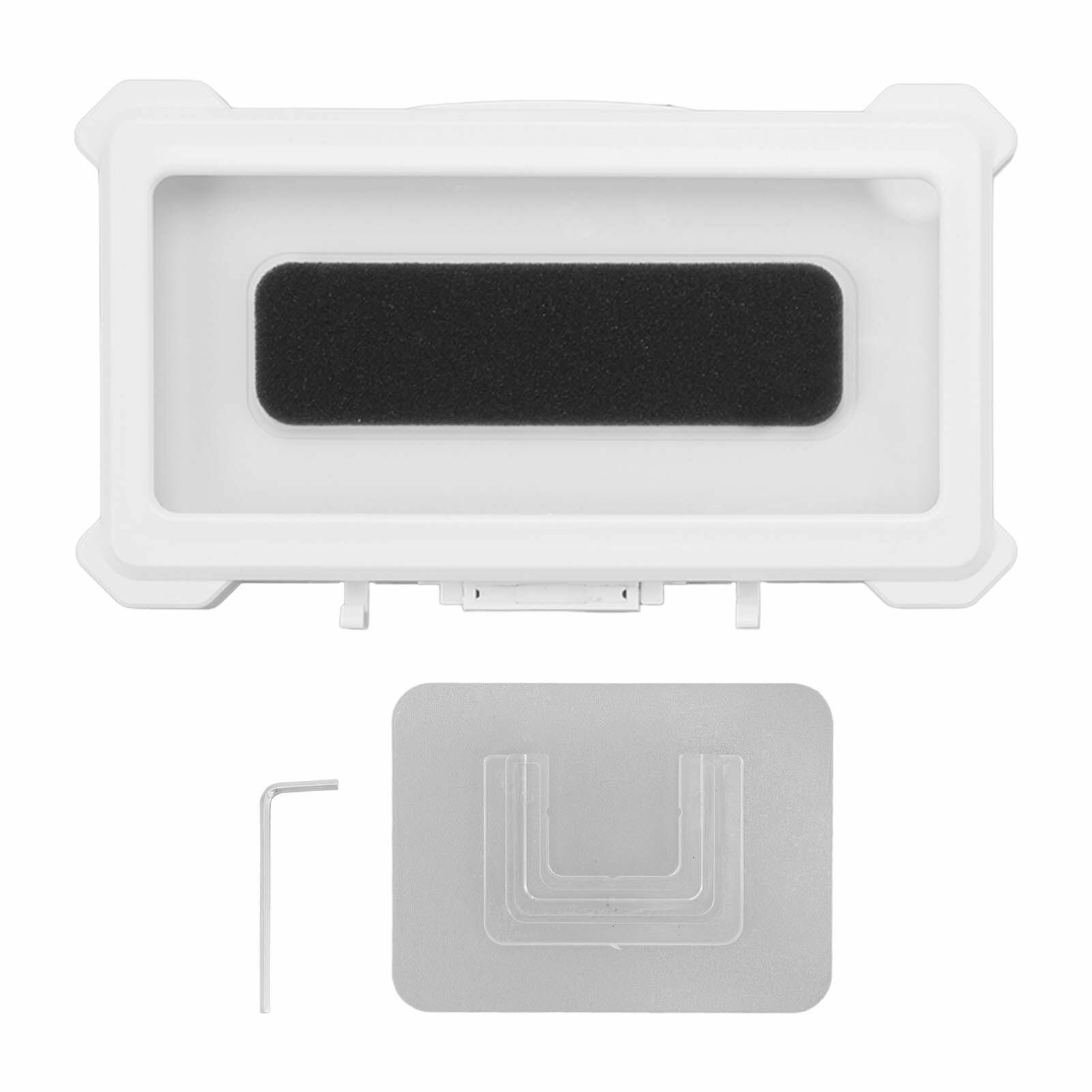 Держатель для телефона для душа, водонепроницаемый чехол, вращающийся держатель для телефона с сенсорным экраном, настенное крепление, полка для ванной комнаты, кухни, 9801 Вт, белый