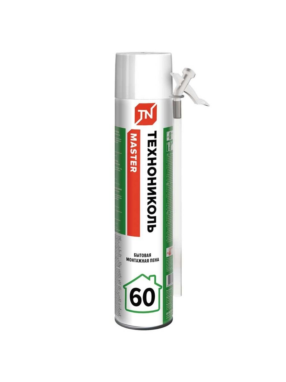 Пена монтажная Технониколь, бытовая, 60 л, 750 мл, Master, всесезонная, 625507