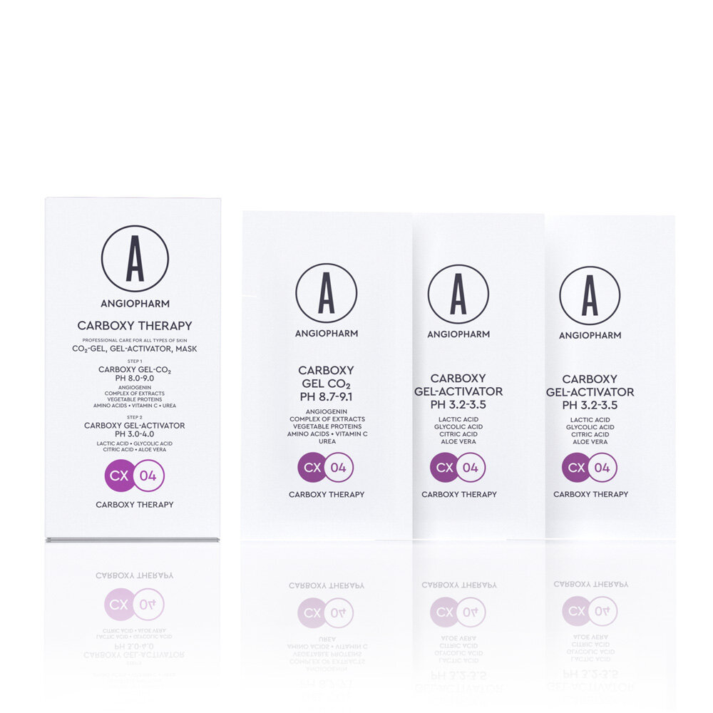Набор саше для карбокситерапии Angiopharm "CO2-терапия" 45мл