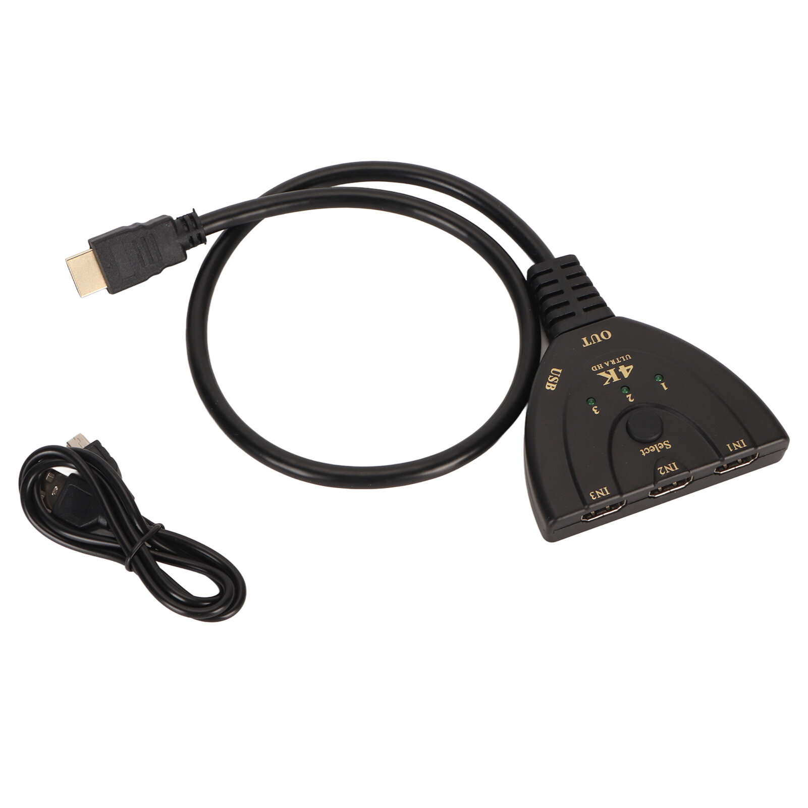 HD Multimedia Interface Switch 3 in 1 Out 4K Support 3D 3 Port Video Switcher Selector for PC TV Projector