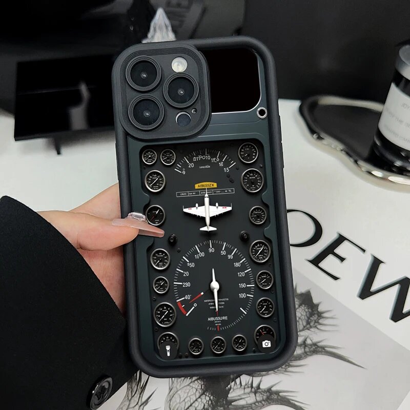 Вдохновленный стильным рисунком самолета, мягкий чехол из ТПУ для iPhone 16 Pro Max 15 Plus 14 13 12 11 16E 17 Air X XR XS 8 7 Cover