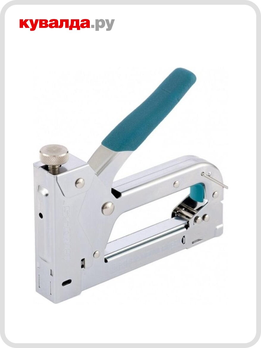 Скобозабиватель ручной GROSS 4-14 мм степлер мебельный регулируемый (handwerker), сталь
