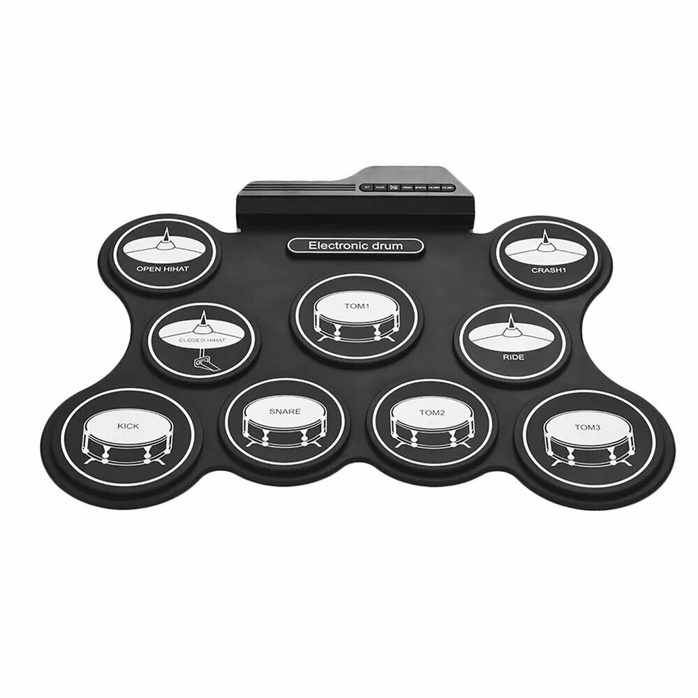 Портативный USB Roll Up Drum Kit Цифровой электронный набор ударных 9 Силиконовые