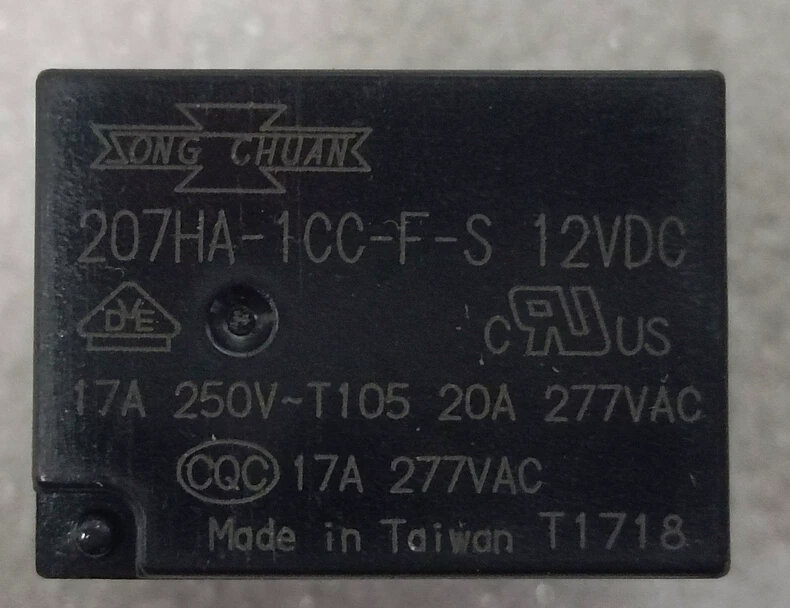 207HA-1CC-F-S 12VDC реле,10PCS