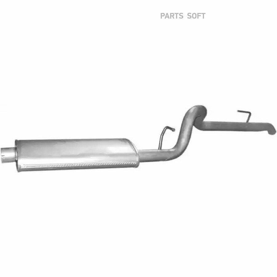 Глушитель задняя часть от официального дистрибьютора, POLMOSTROW, артикул 4308