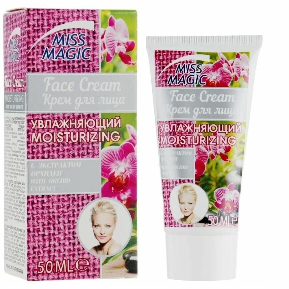 Крем для лица Miss Magic Увлажняющий, с экстрактом орхидеи, 50 мл
