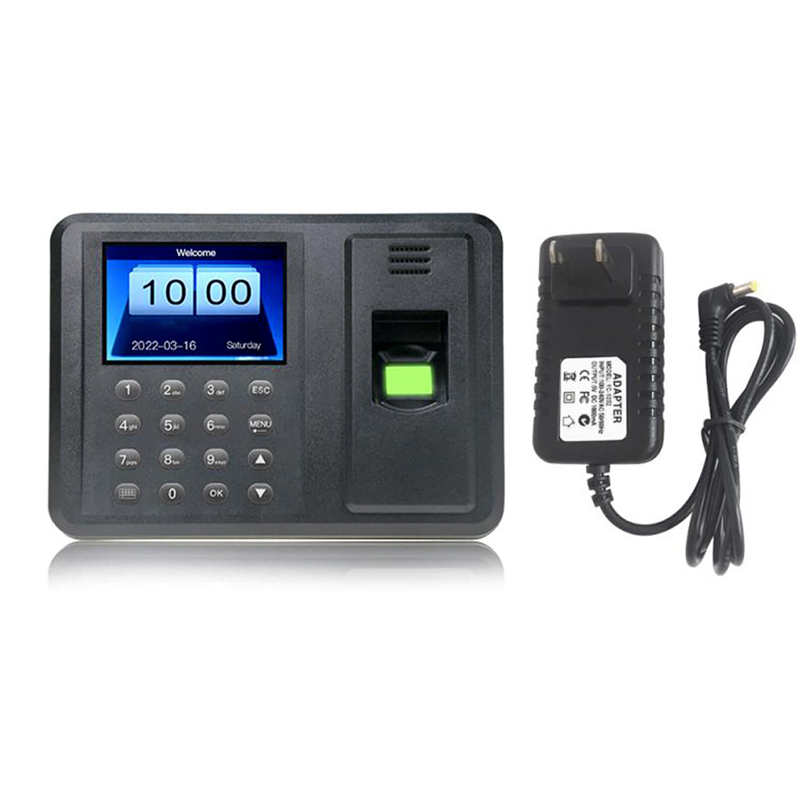 2,8" TFT ЖК-дисплей и биометрический сканер для учета персонала