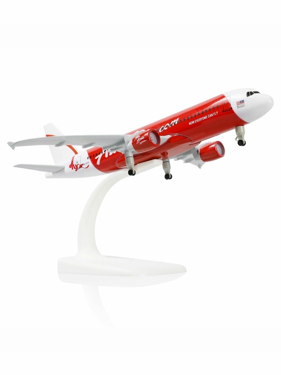 Металлическая модель самолета 16cm A320 Asia Red