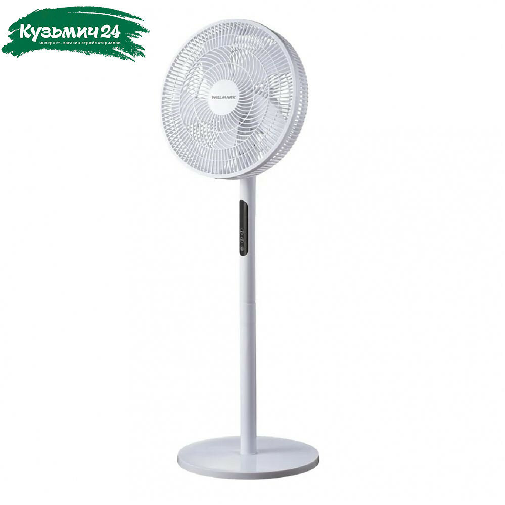 Вентилятор напольный Willmark WSF-45WR, механическое управление, 3 скорости, белый, 50 Вт