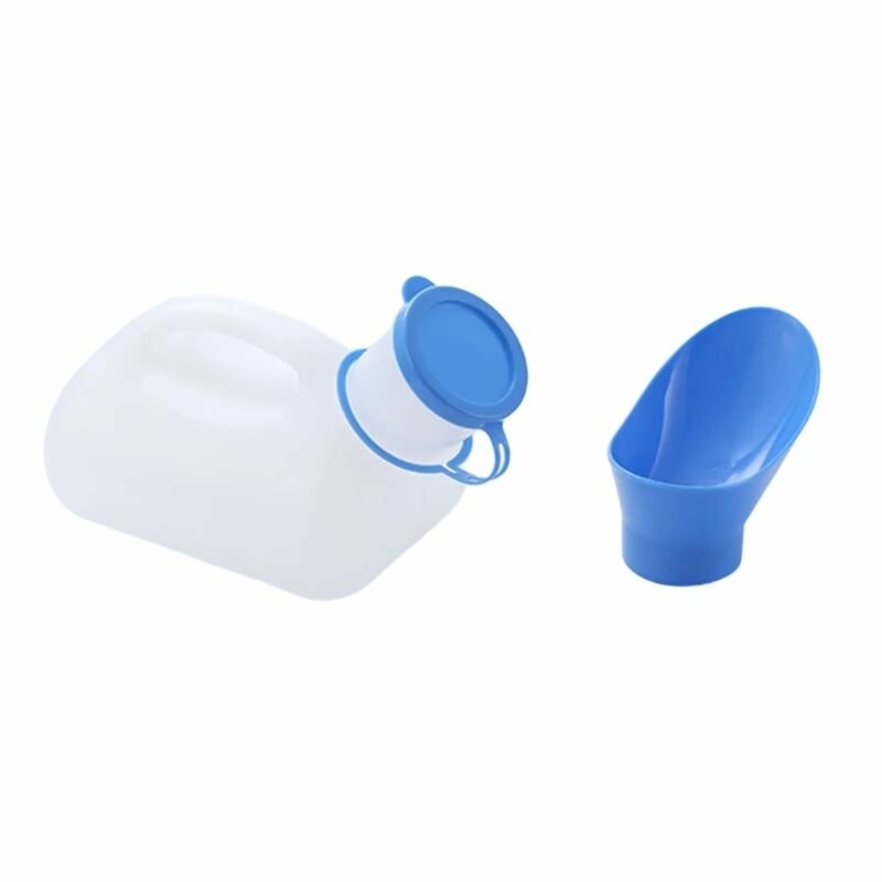 Утолщенный съемный портативный уличный писсуар объемом 1000 мл для мужчин и женщин с крышкой