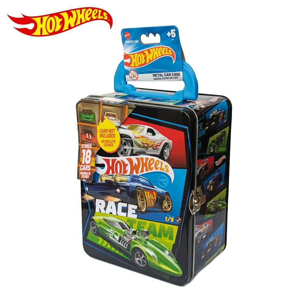 Портативный кейс для хранения 18 машинок Hot Wheels (цвет: чёрный), HWCC2-23K