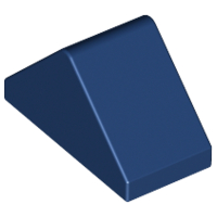 Slope 45 2 x 1 Double with Bottom Stud Holder, 3044c Dark Blue U