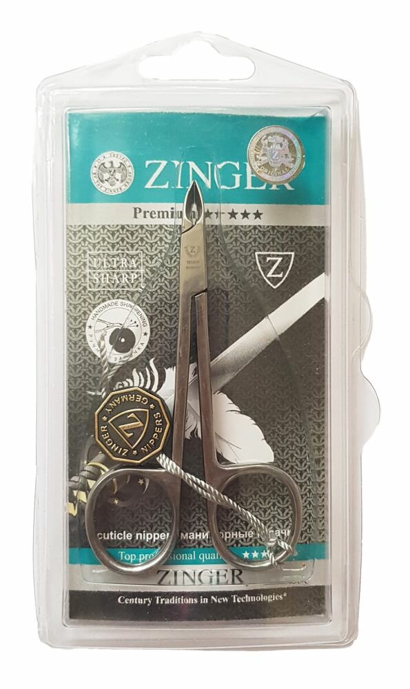 Кусачки для кутикулы в виде ножниц Zinger 1614-N SH-Salon LJ ручной заточки премиум-класса