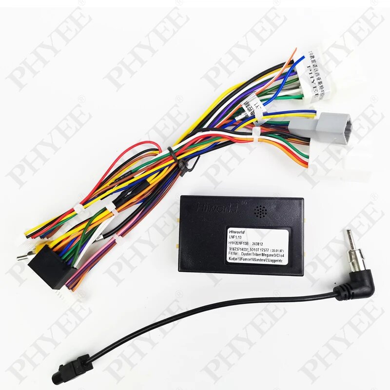 12-контактный 24-контактный жгут проводов, декодер шины CAN, фиксатор дисплея SWC P&P 16-контактный адаптер Android, для Renault Clio 4 Duster Sandero 2