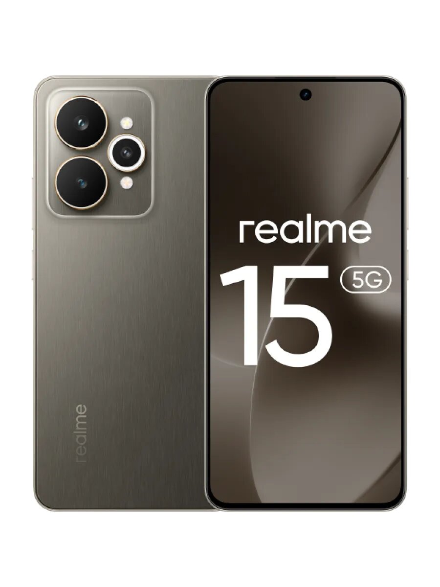 Смартфон realme 15 12/512GB, NFC, AMOLED, 144Гц, 7000мAч, черный (RU)