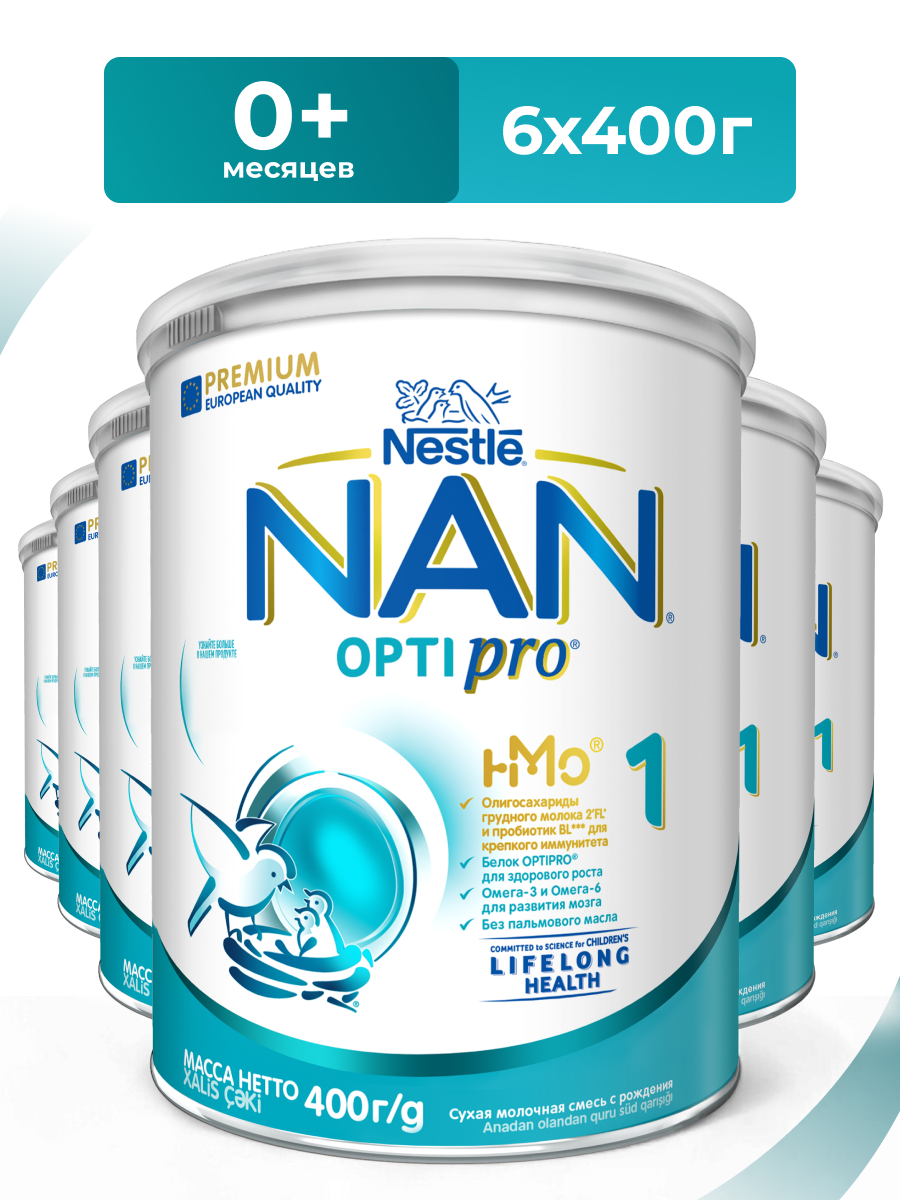 Заменитель грудного молока NAN 1 с 0 мес 6 шт по 400 г
