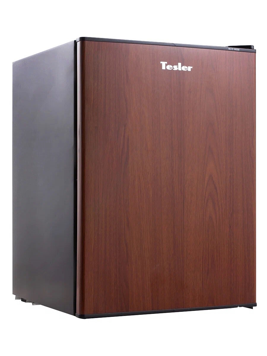 Холодильник TESLER RC-73 WOOD Однокамерный, объем 68л, дерево