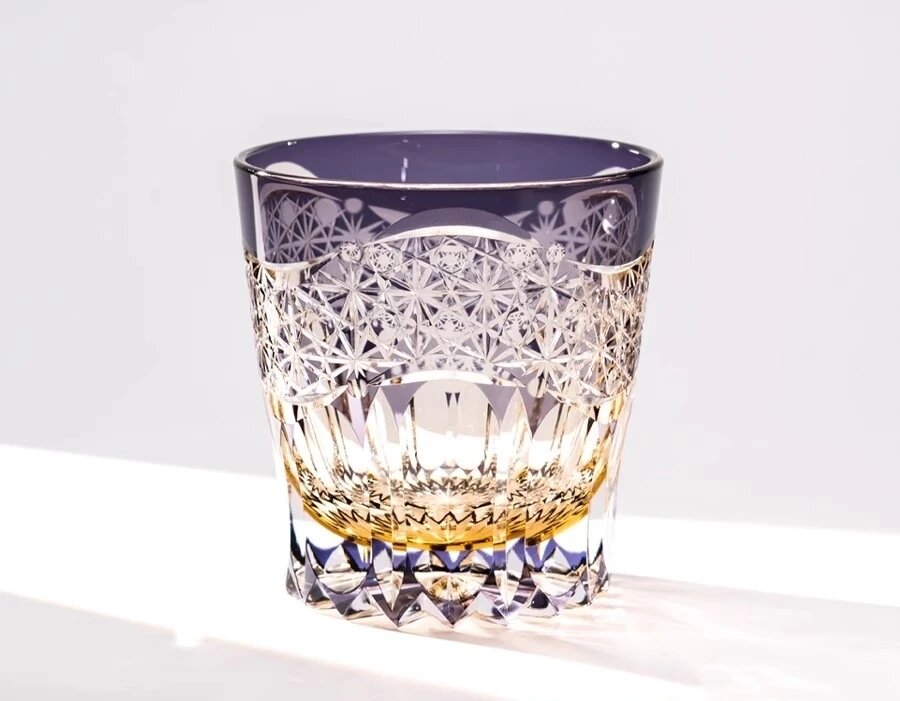 Япония Royal Эксклюзивный кристаллический стакан Dawn First Light Edo Kiriko фиолетовый